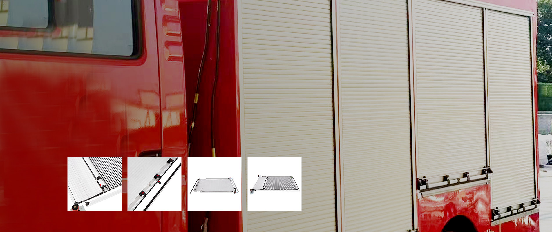 Aluminum Shutter Door, Fire Truck Shutter Door, Fire Ladder, Fire Truck ...